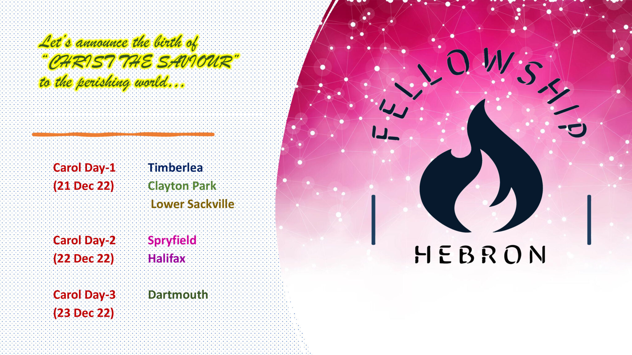 Let’s announce the Birth of CHRIST..! – Home